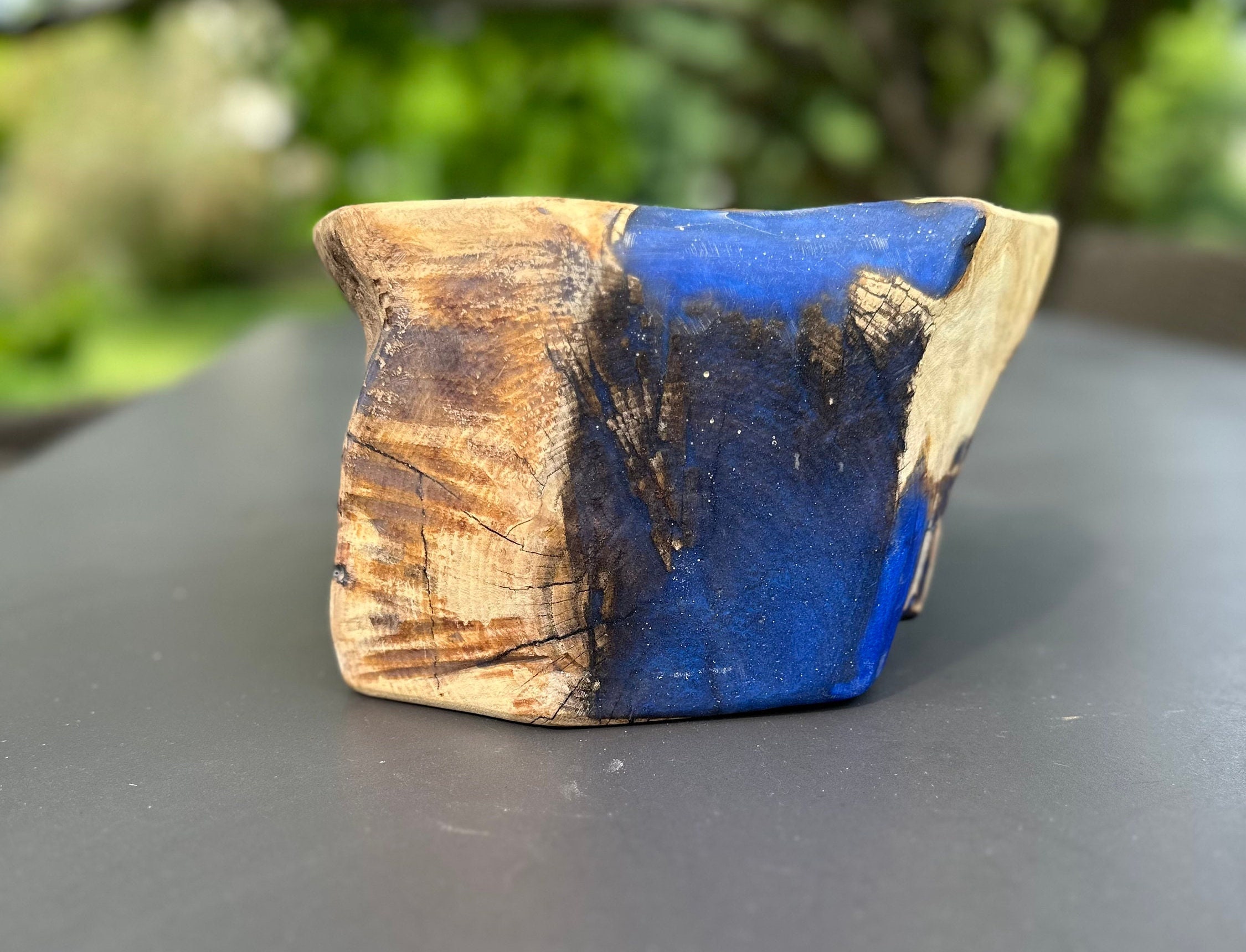 Epoxy Resin Log Bowl - Ash Wood - Etsy