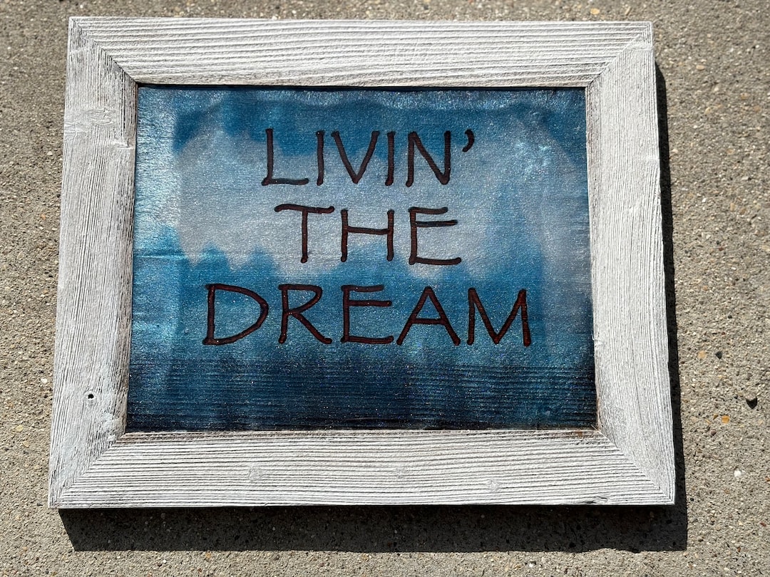 Barnboard Epoxy Resin Framed Hand-routed Sign - Etsy