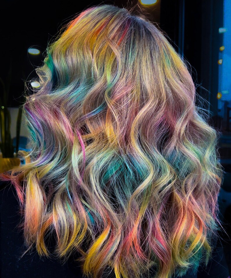 100% Real Human Hair Custom Colored Vivid Extension Pack - Etsy