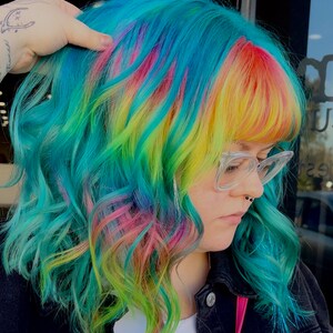 100% Real Human Hair Custom Colored Vivid Extension Pack - Etsy