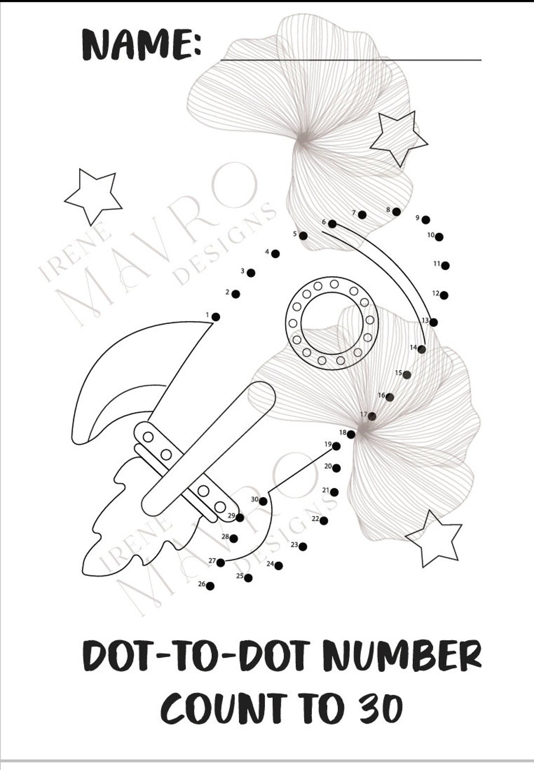 Dot-to-dot - Number Dot Sheets - Dot to Dot Counting - Tracing - Number ...