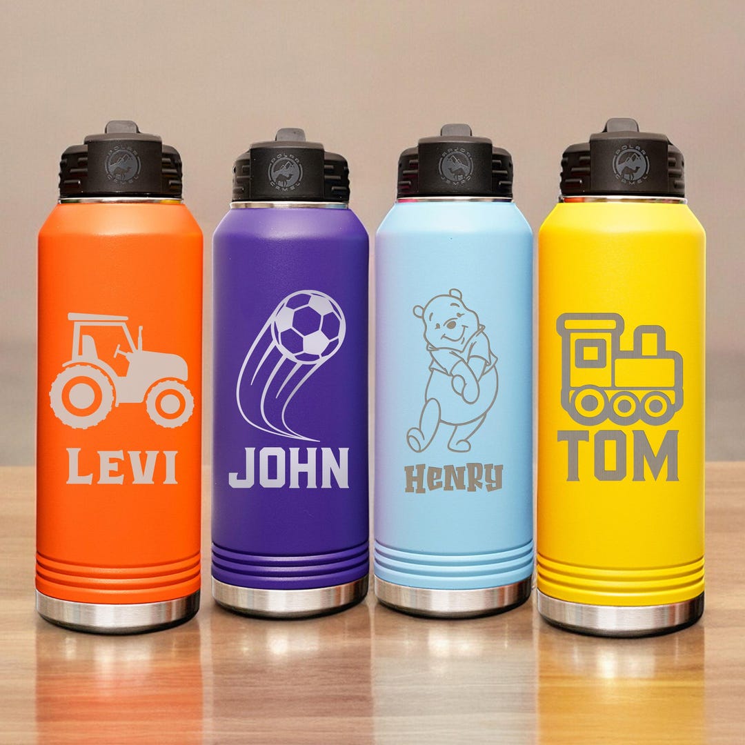 Personalized Kids Water Bottle, Back to School Gift, Christmas Gift for ...