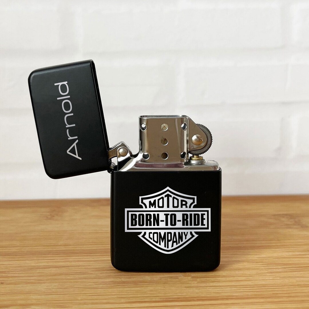 Harley Davidson Personalized Name for Born to Ride Engraved Lighter ...