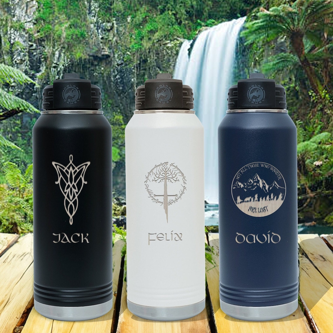 Personalized Laser Engraved Water Bottle, Custom Name Bottle, Stainless ...