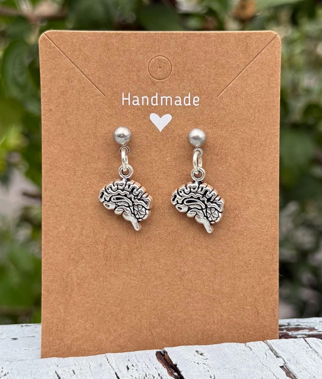 Silver Brain Anatomy Earrings - Etsy