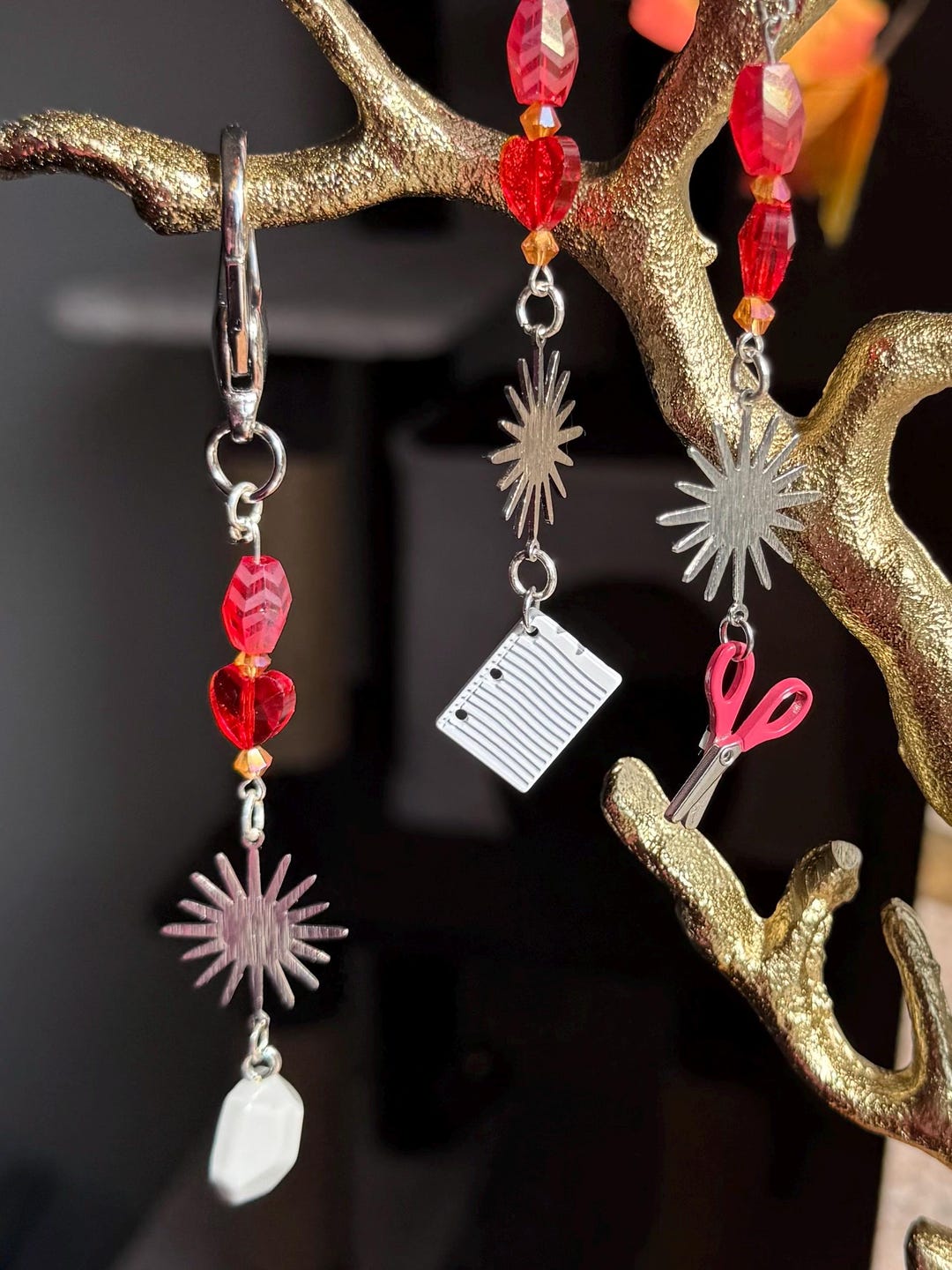 Rock Paper Scissors Trinket Charms | Bag Charms Keychain Set for Trios ...