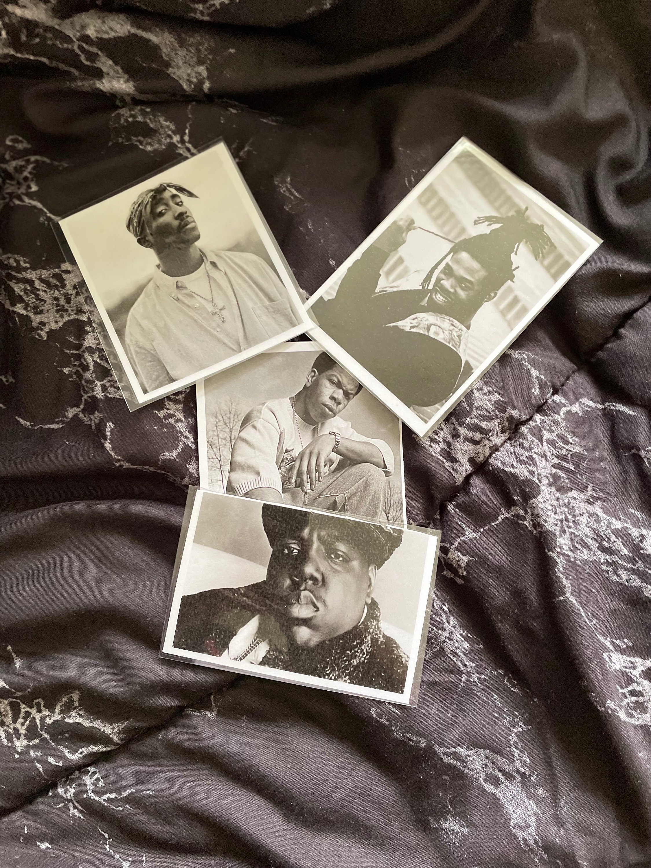 Black Artist rappers Bookmark Set Includes Tupac, Biggie, Busta Rhymes ...