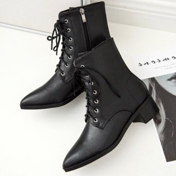 Goth Classic Winklepickers Boots - Etsy