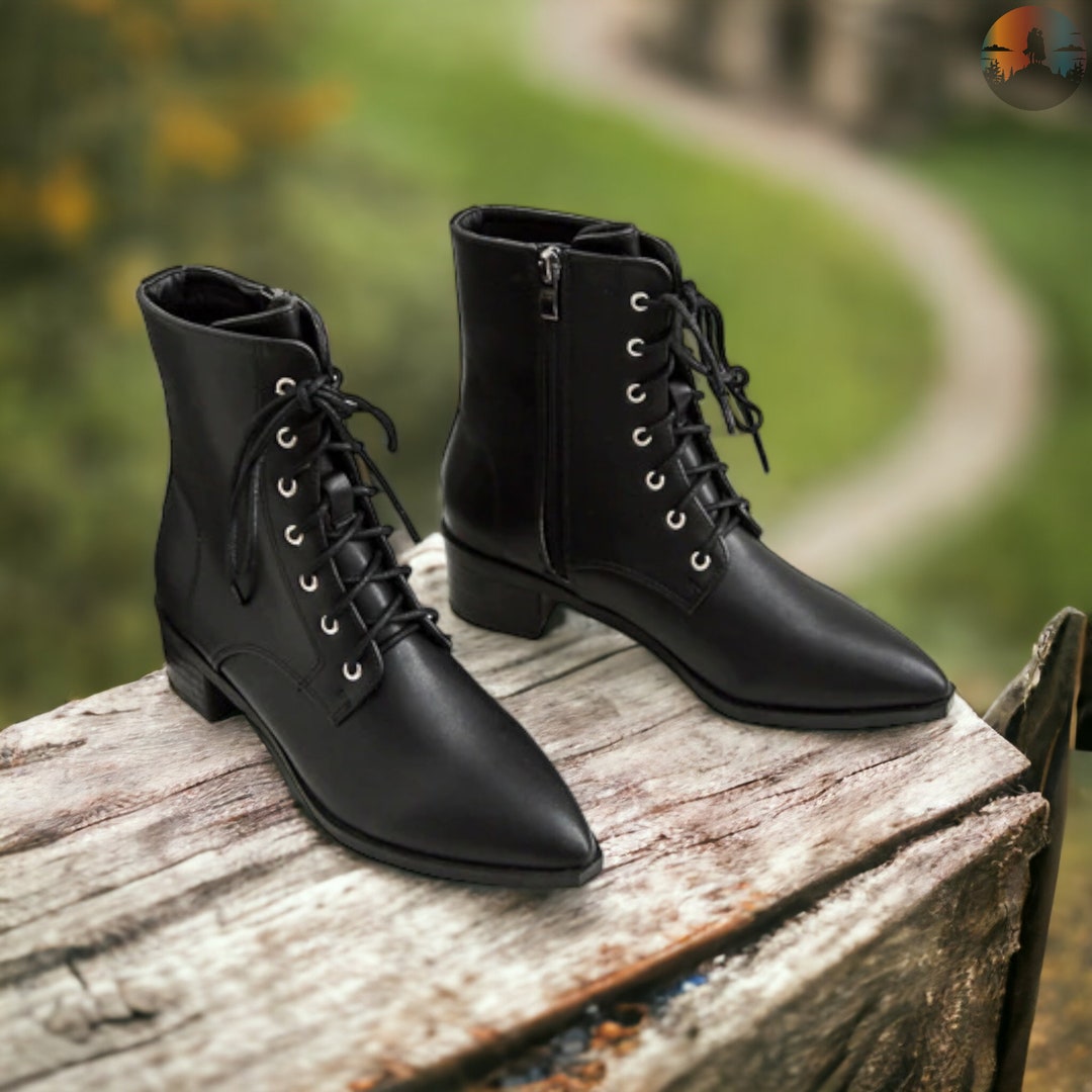 Witchy Classic Black Witch Boot Witchy Boots Cosplay Witch - Etsy