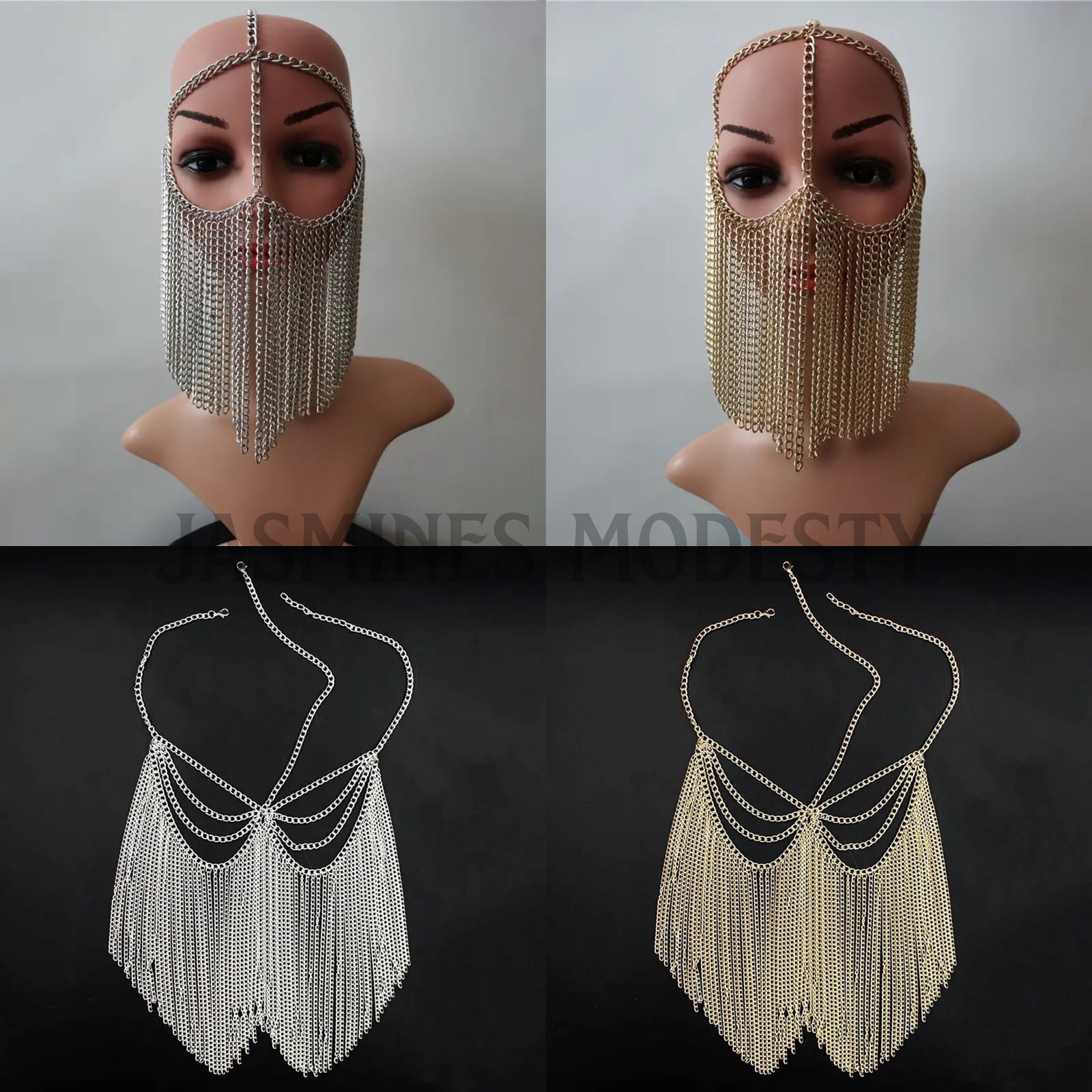 Arab Jewellery Arab Face Mask Jewellery Chain Face Mask Arab - Etsy