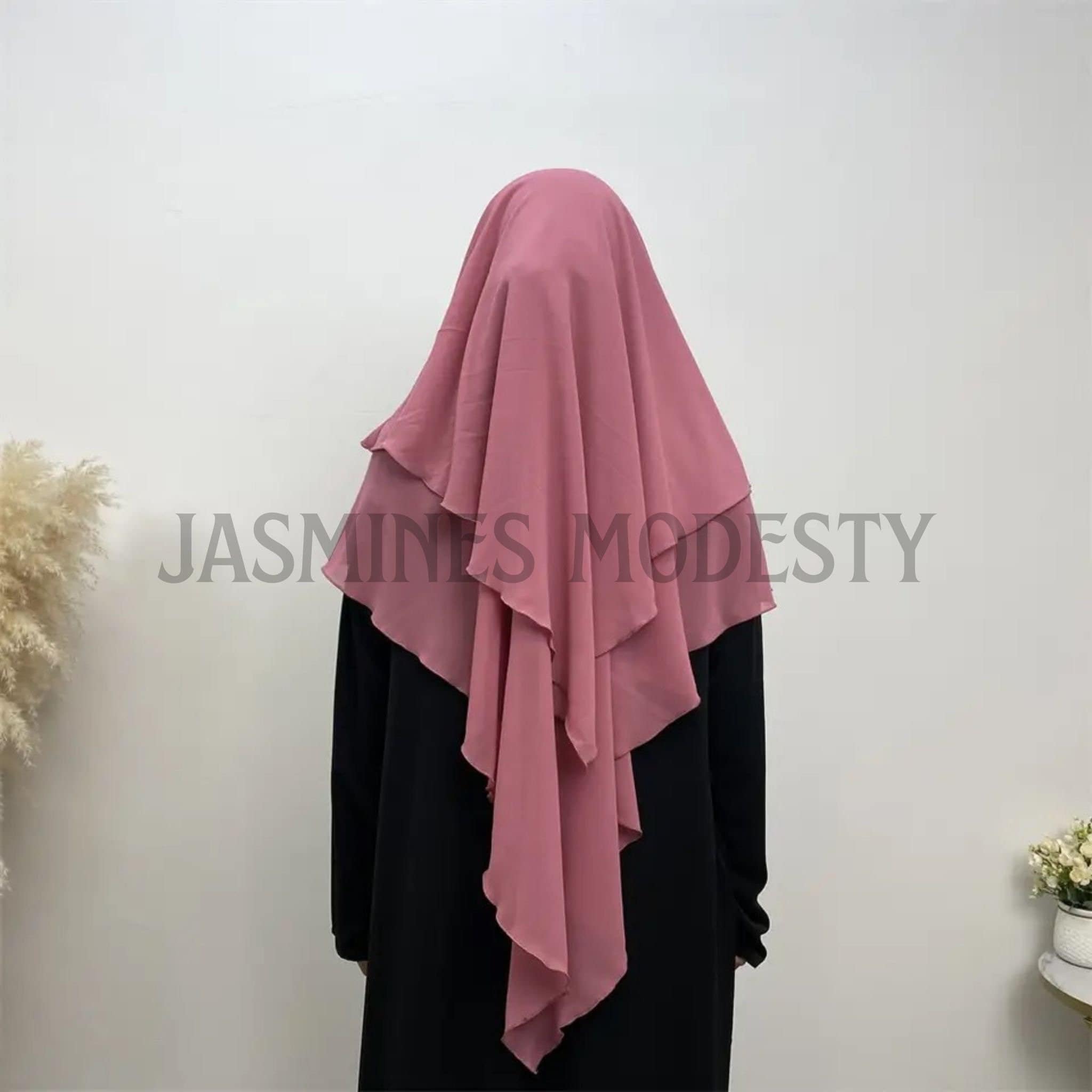 Khimar 2 Layer Khimar 3 Layer Hijab Khimar Hijab Jilbab One Piece Hijab