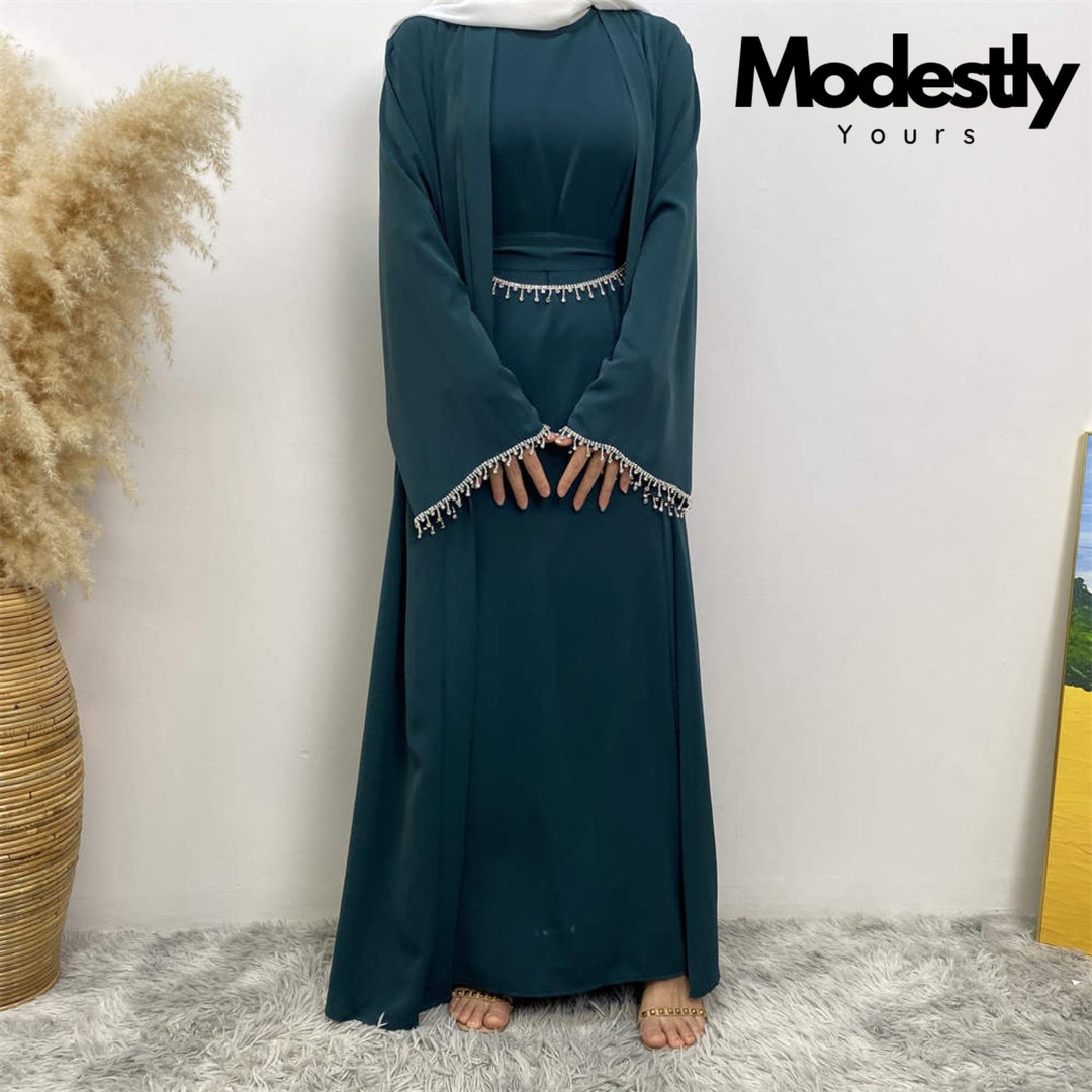 Eid Abaya Eid Dress Abaya Set for Women Dubai Abaya Khaliji Abaya ...