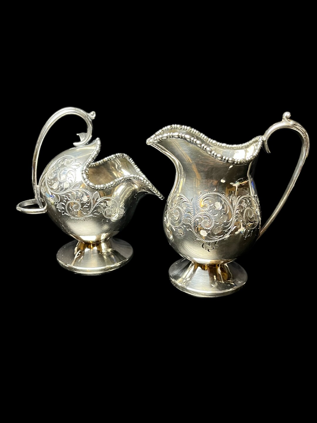 Cooper Bros. Sheffield England Silver Plate Sugar Scuttle Bucket and Creamer - Etsy