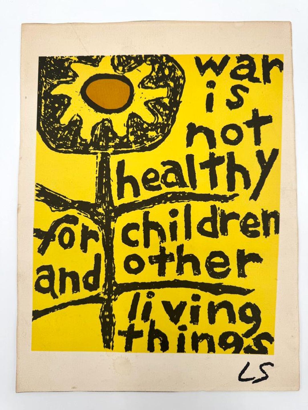 War is Not Healthy 1960s Original Poster by Lorraine Schneider - Etsy