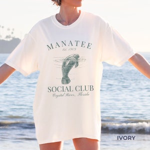 Manatee Shirt Social Club Ocean Inspired Style Ocean Animal Shirt Old ...