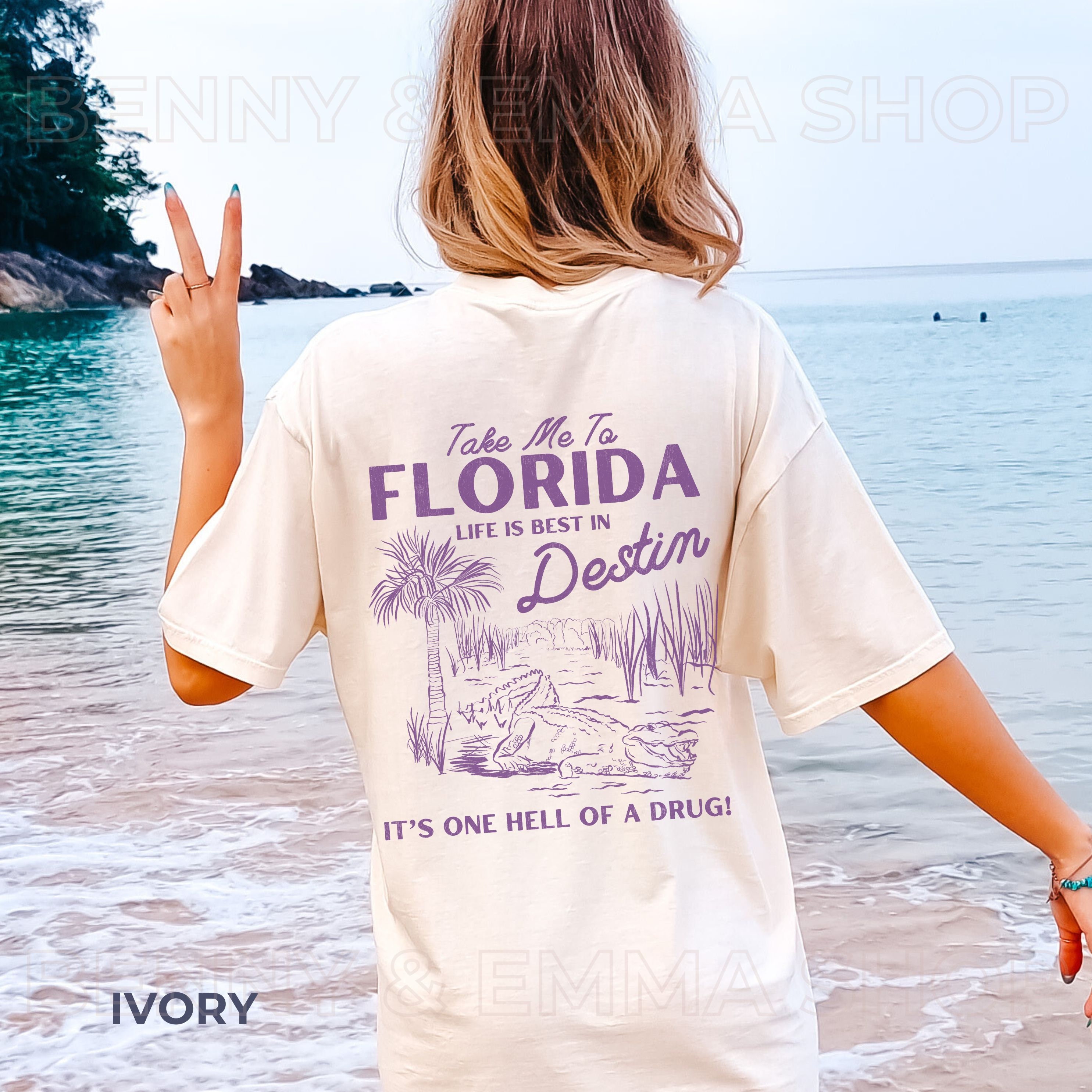 Take Me to Florida Shirt Destin FL Alligator Shirt Downtown Girl ...
