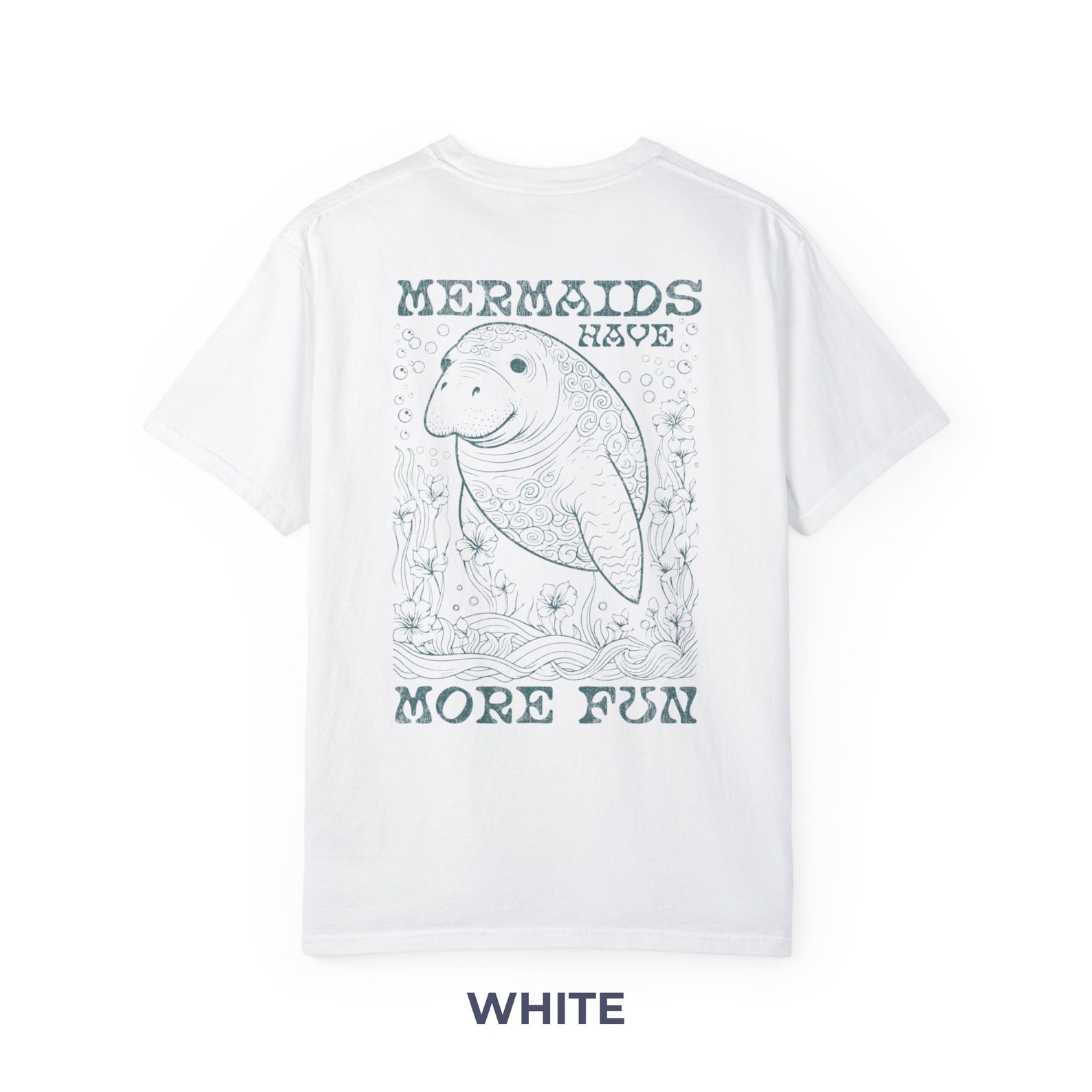 Manatee Shirt Mermaids Have More Fun Coconut Girl Shirt Save the Ocean ...