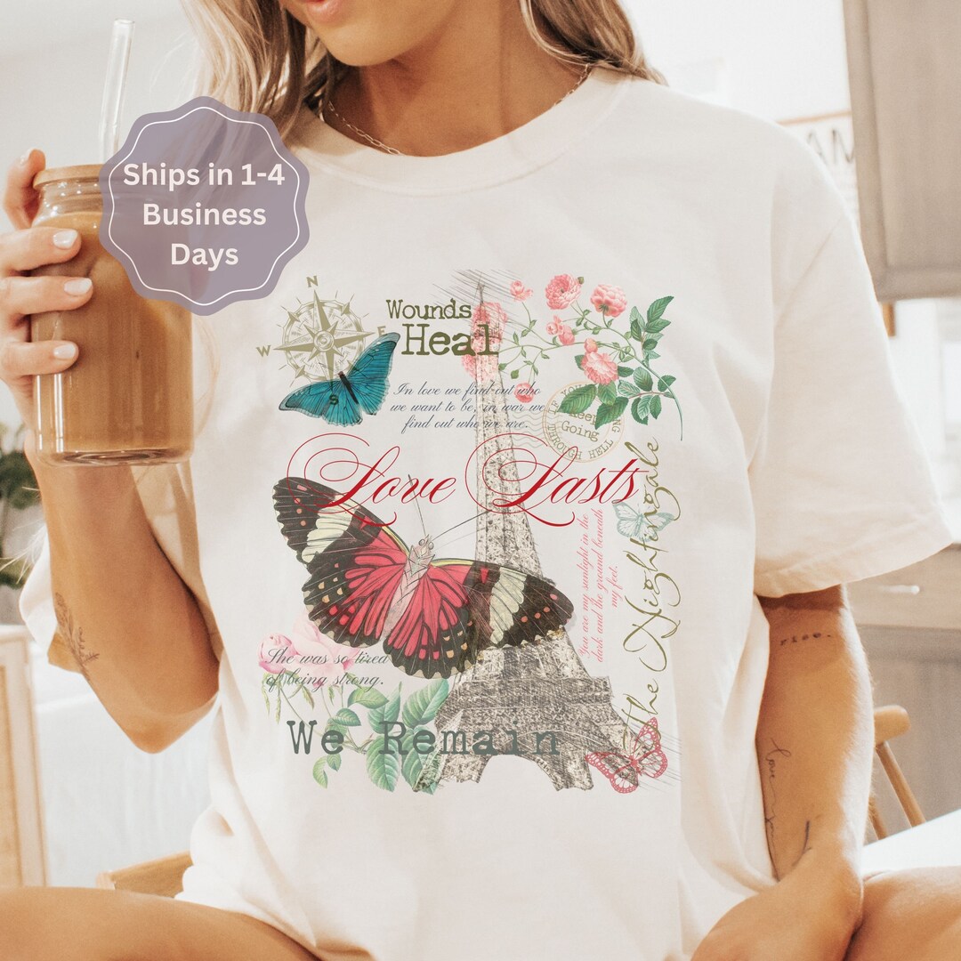 The Nightingale Book Shirt Cottage Core Shirt Booktok Merch - Etsy