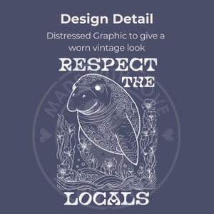 Manatee Shirt Respect the Locals Shirt Coconut Girl Shirt Save the ...