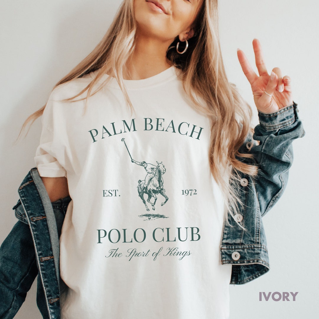 Palm Beach Polo Club Shirt Old Money Aesthetic Polo Sport Equestrian ...