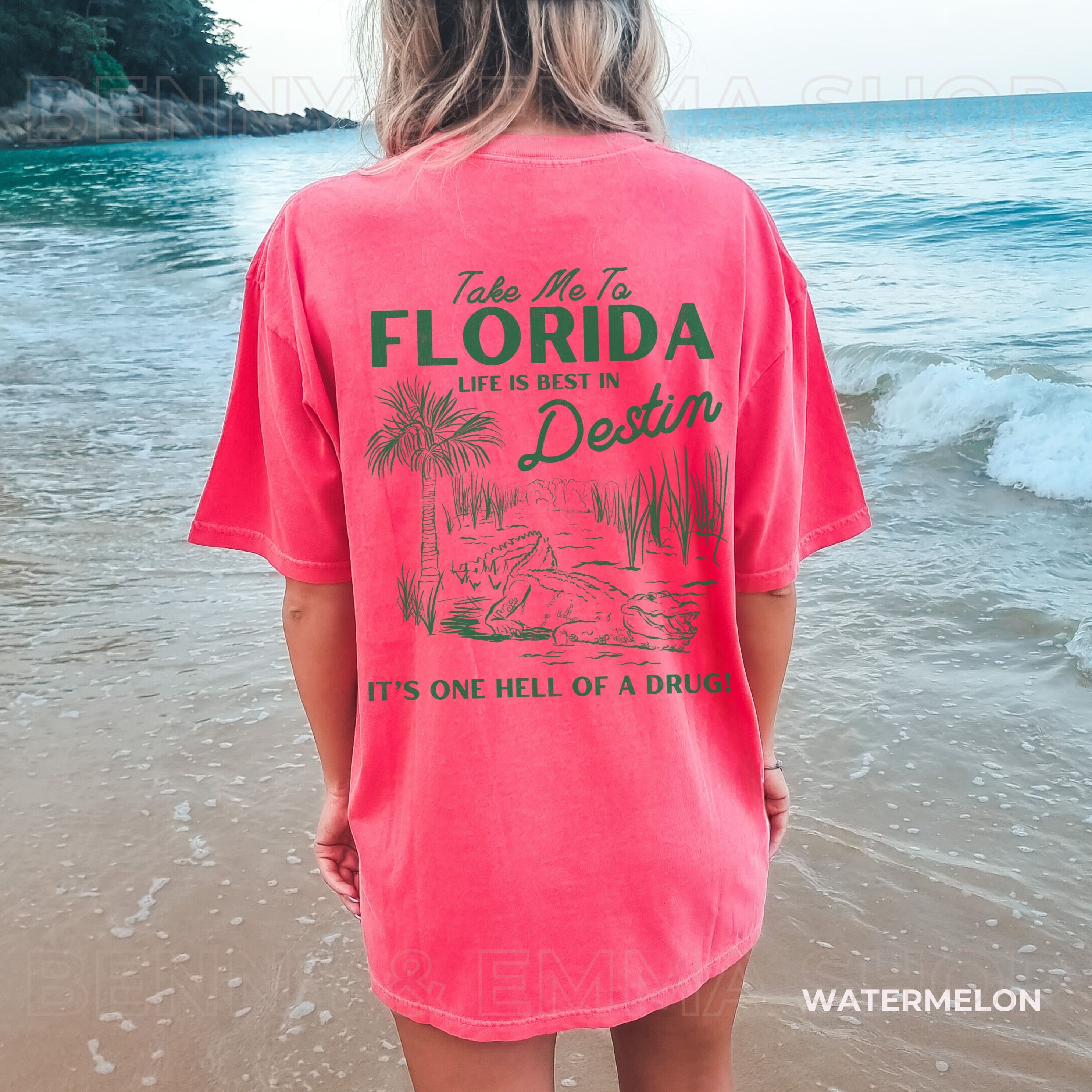 Take Me to Florida Shirt Destin FL Alligator Shirt Downtown Girl ...