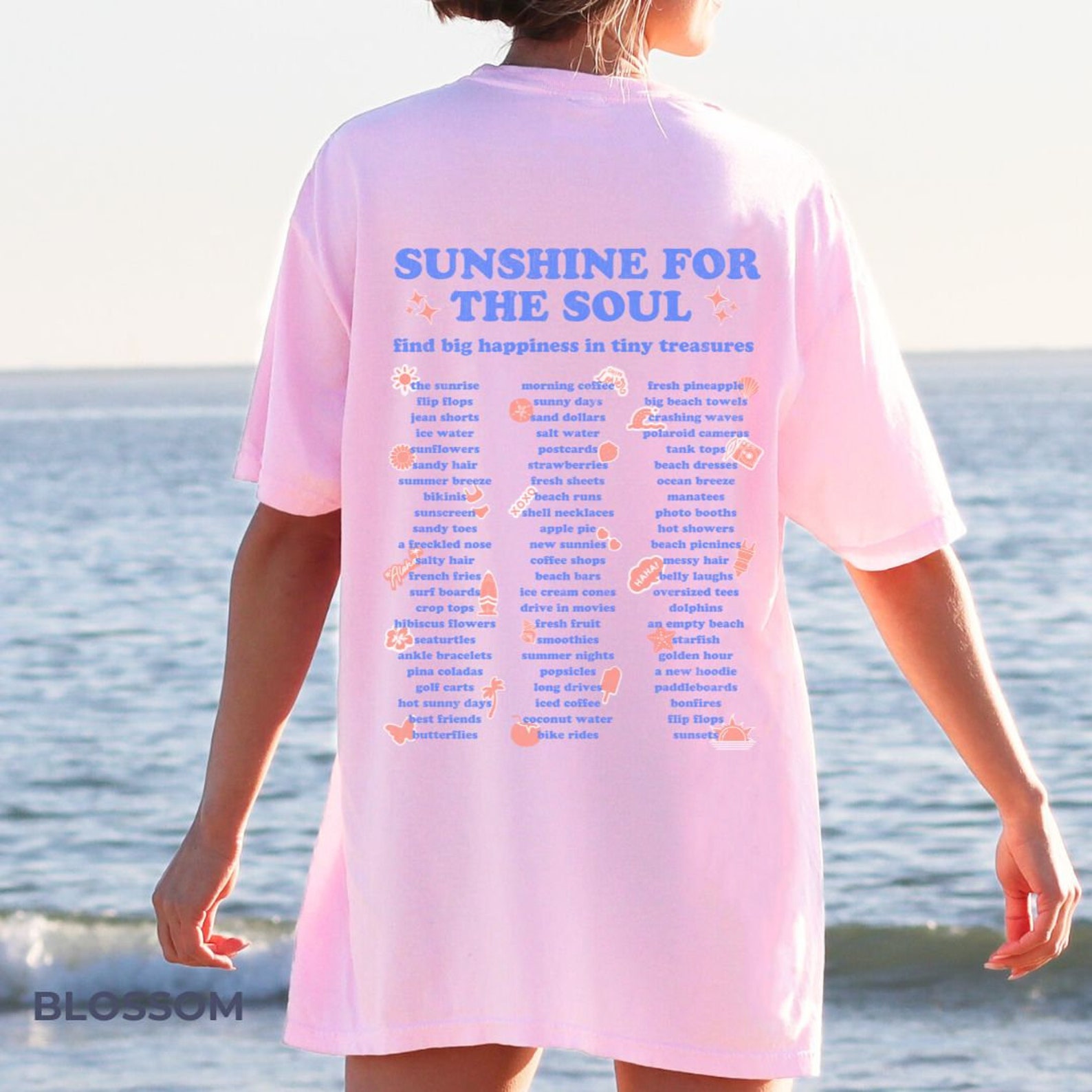 Sunshine for the Soul Mental Health Shirt Ocean Inspired Style Coconut ...