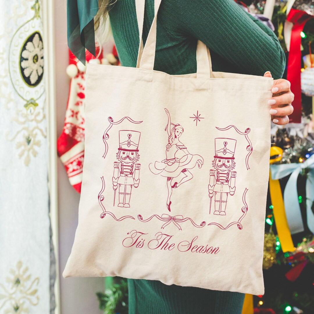 Nutcracker Tote Sugar Plum Fairy Coquette Christmas Tote Bag Balletcore ...