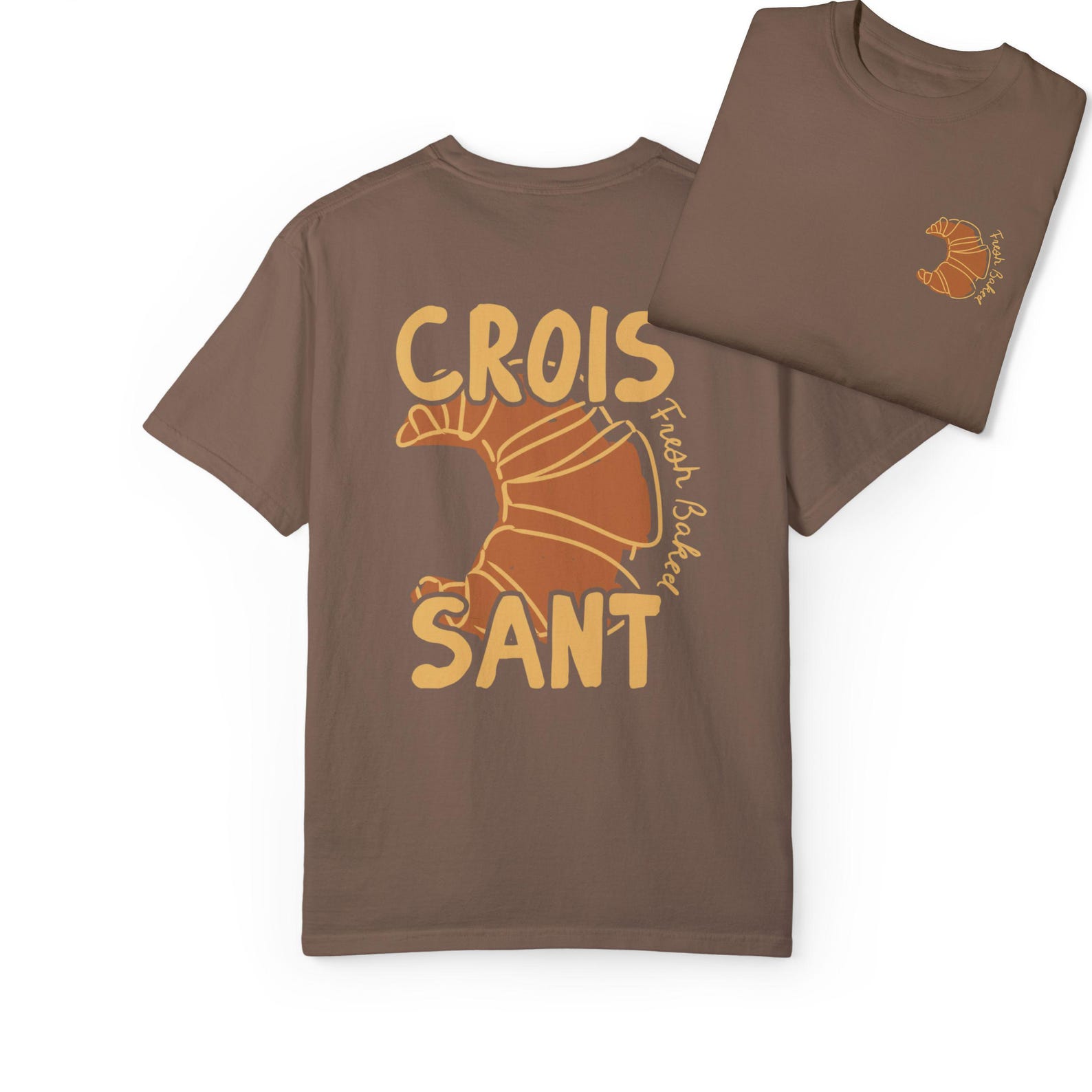 Croissant Shirt Fresh Baked Trendy Breakfast Club Brunch Shirt French ...