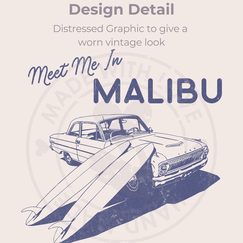 Meet Me in Malibu Shirt Ocean Ispired Style Surfer Girl Aesthetic ...