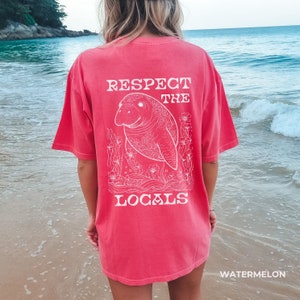 Manatee Shirt Respect the Locals Shirt Coconut Girl Shirt Save the ...