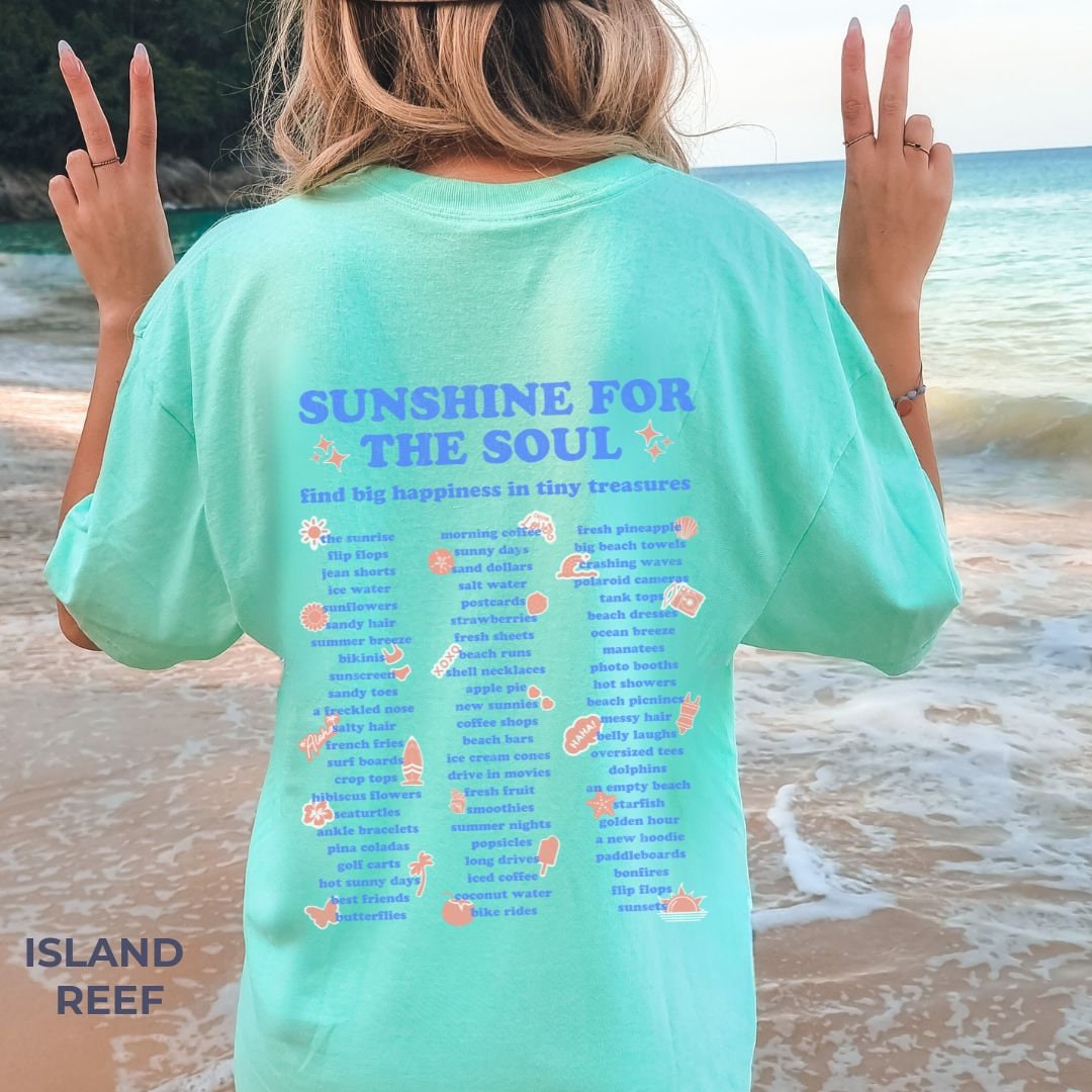Sunshine for the Soul Mental Health Shirt Ocean Inspired Style Coconut ...
