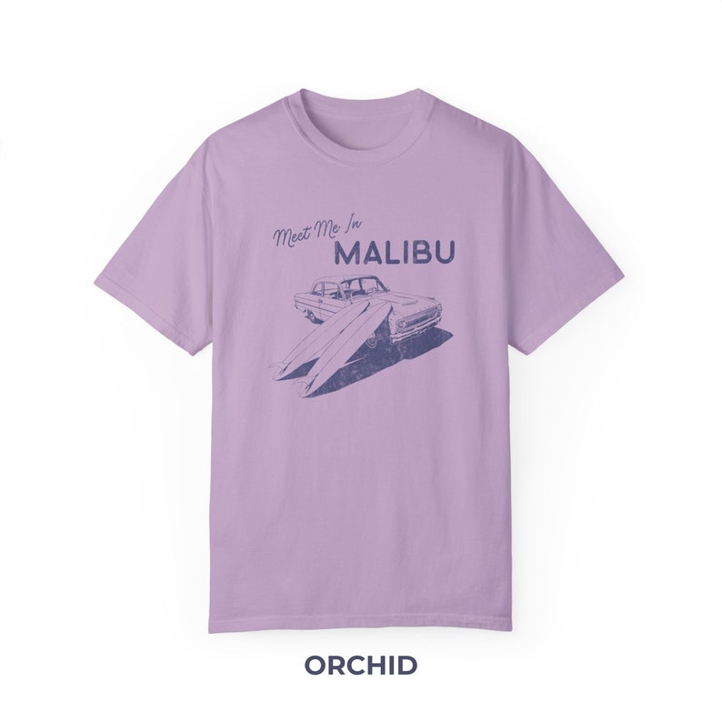 Meet Me in Malibu Shirt, Surfer Girl Comfort Colors Tee - Etsy