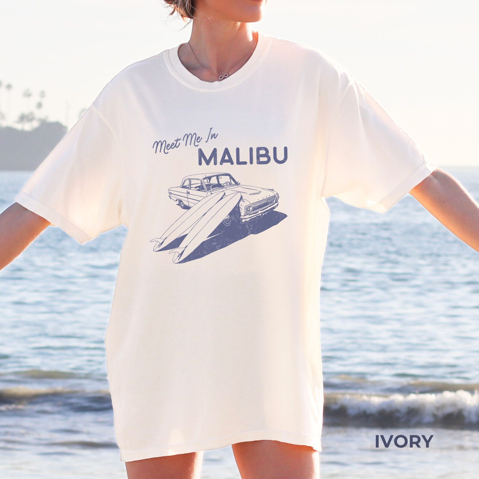 Meet Me in Malibu Shirt Ocean Ispired Style Surfer Girl Aesthetic ...