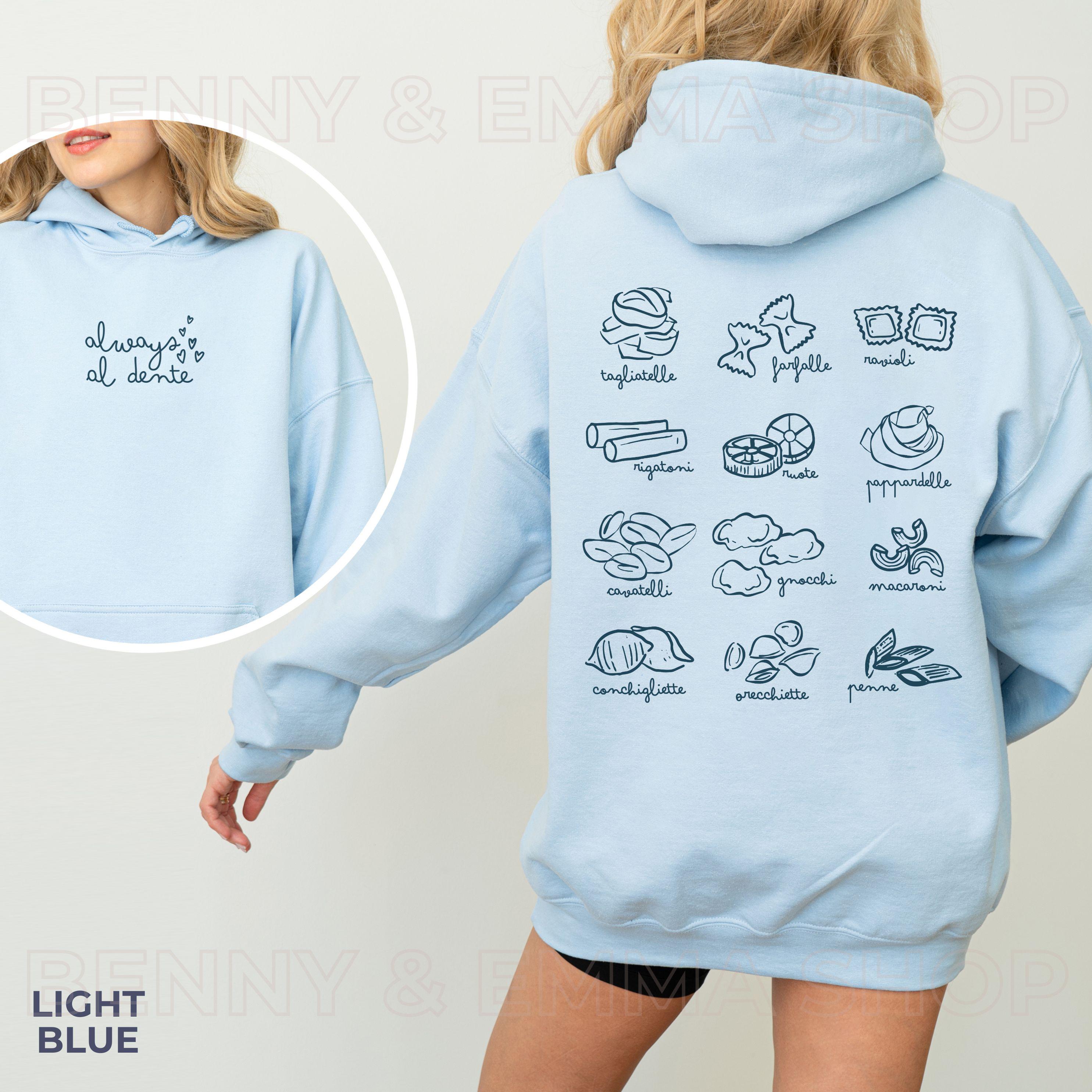 Al Dente Pasta Hoodie Tomato Girl Summer Chef Sweatshirt Nonna Gifts ...