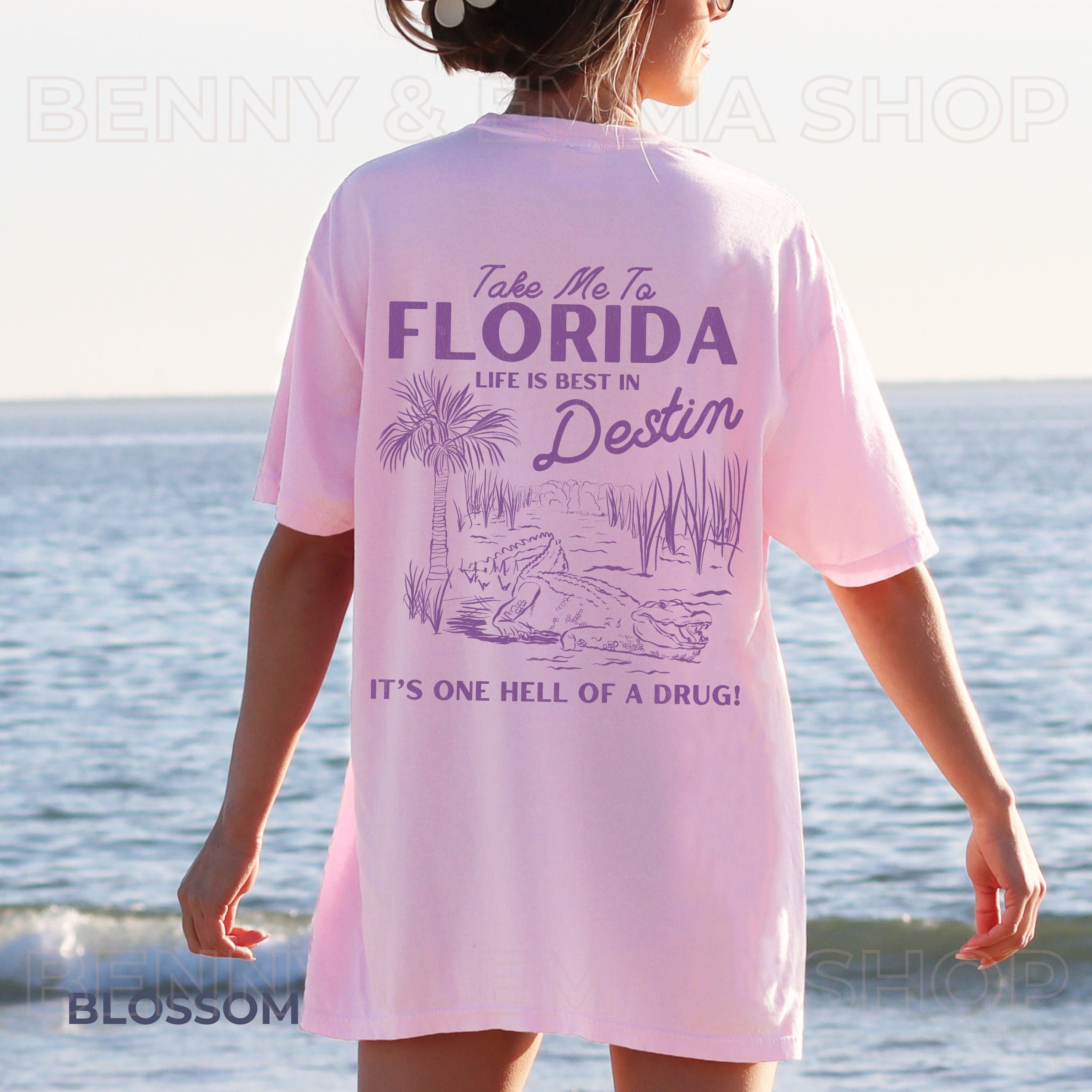 Take Me to Florida Shirt Destin FL Alligator Shirt Downtown Girl ...