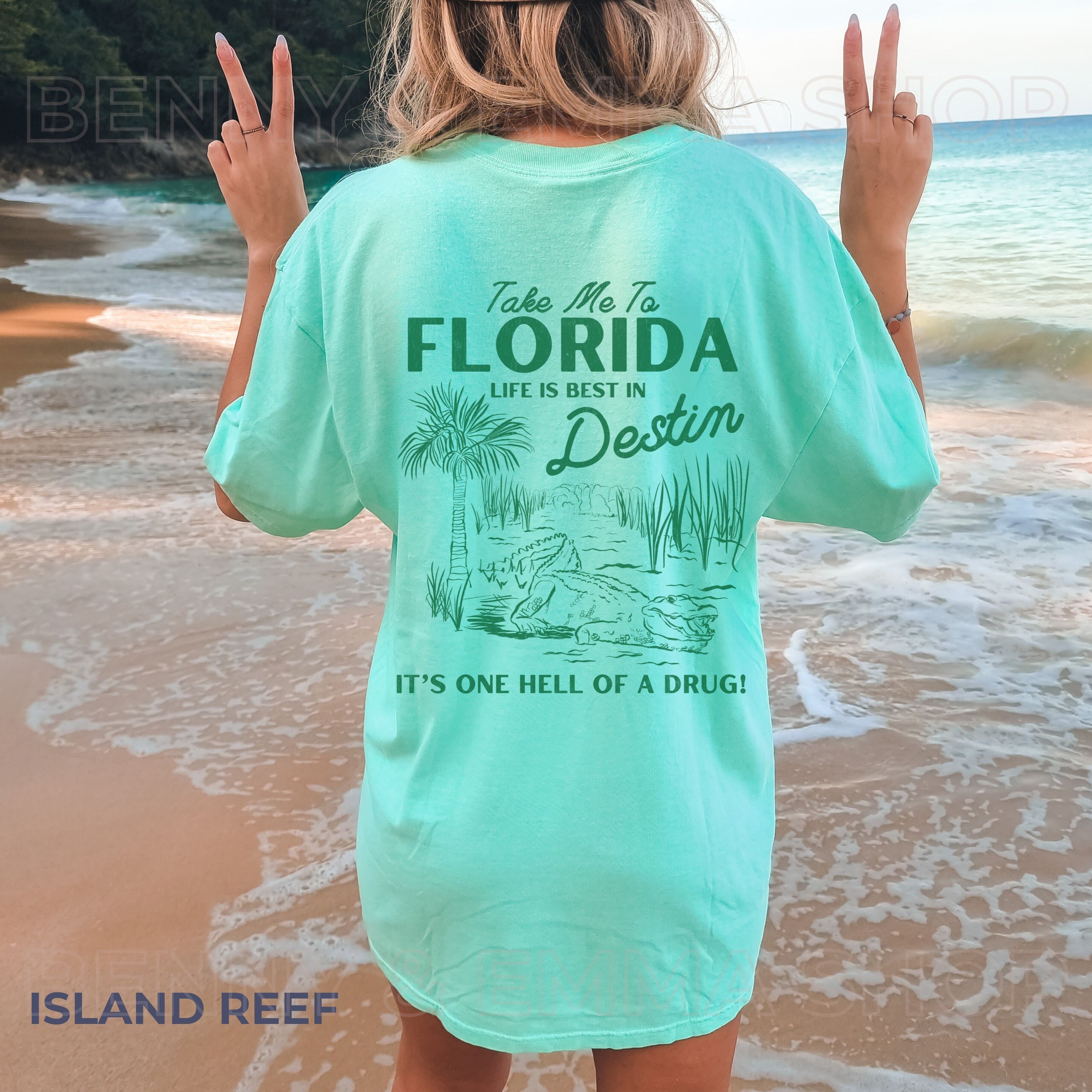 Take Me to Florida Shirt Destin FL Alligator Shirt Downtown Girl ...