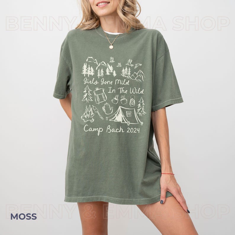 Girls Gone Mild Camp Bach Shirt Camping Bachelorette Shirt Glamping ...