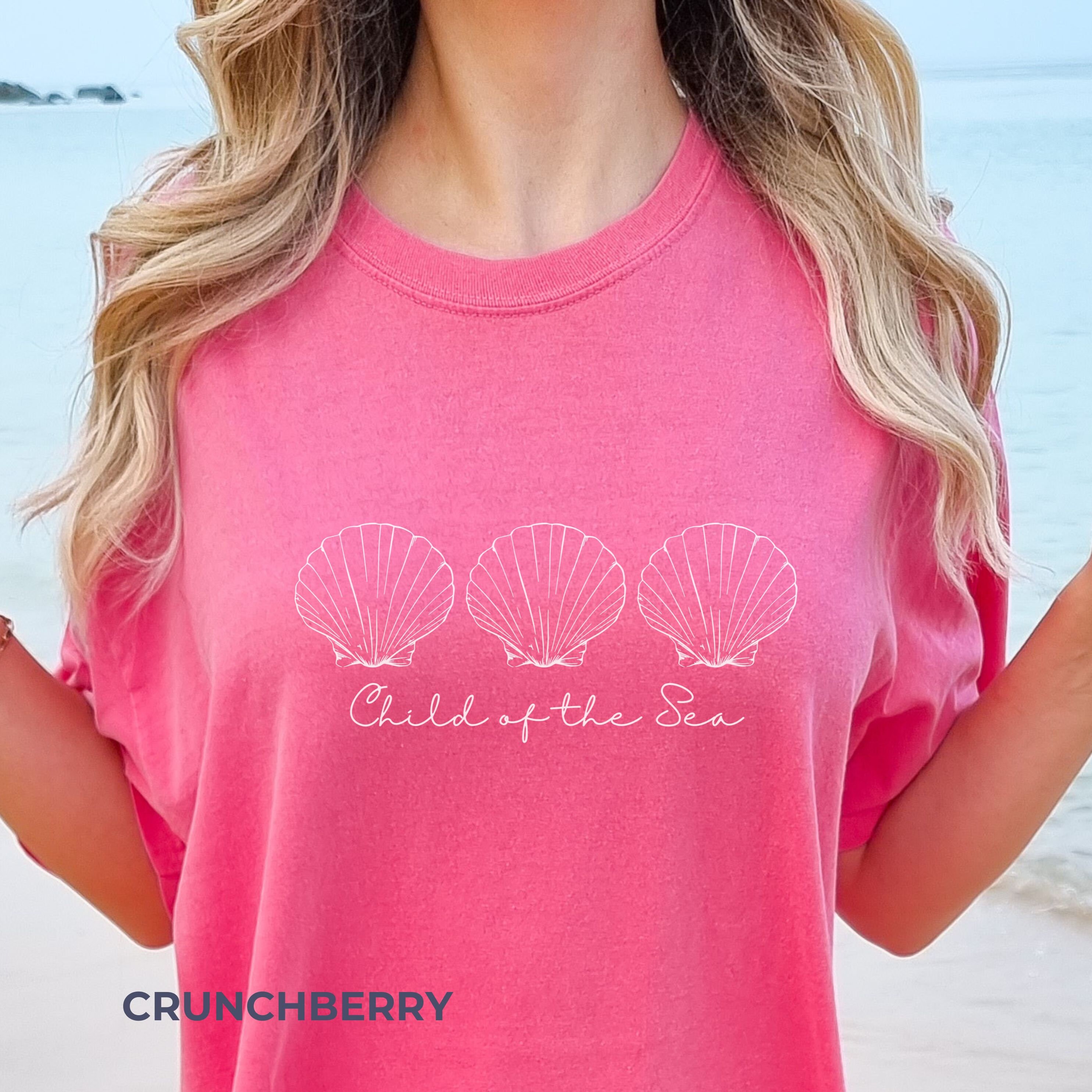 Seashell Comfort Colors T-shirt: Mermaidcore Ocean Girl Tee - Etsy