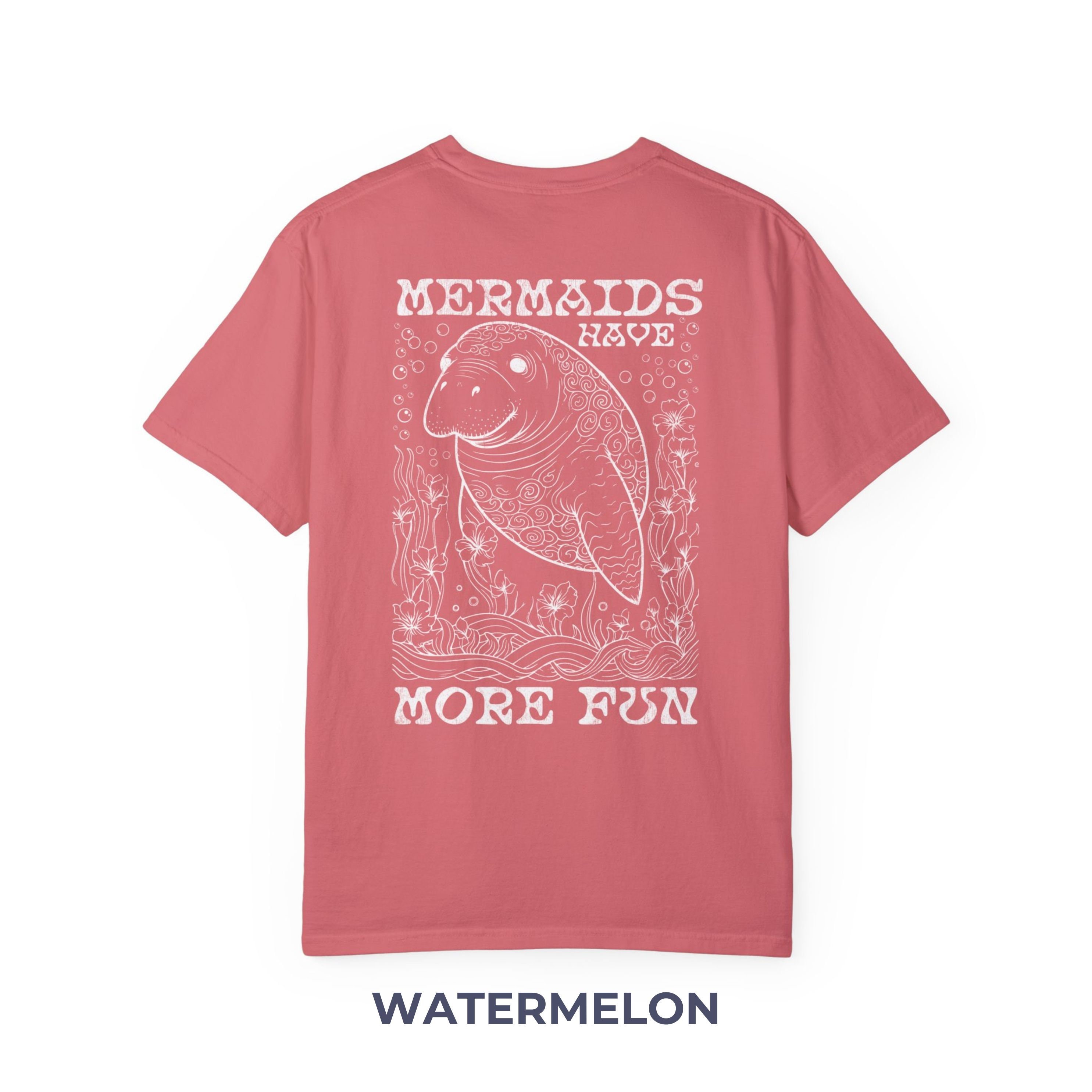 Manatee Shirt Mermaids Have More Fun Coconut Girl Shirt Save the Ocean ...