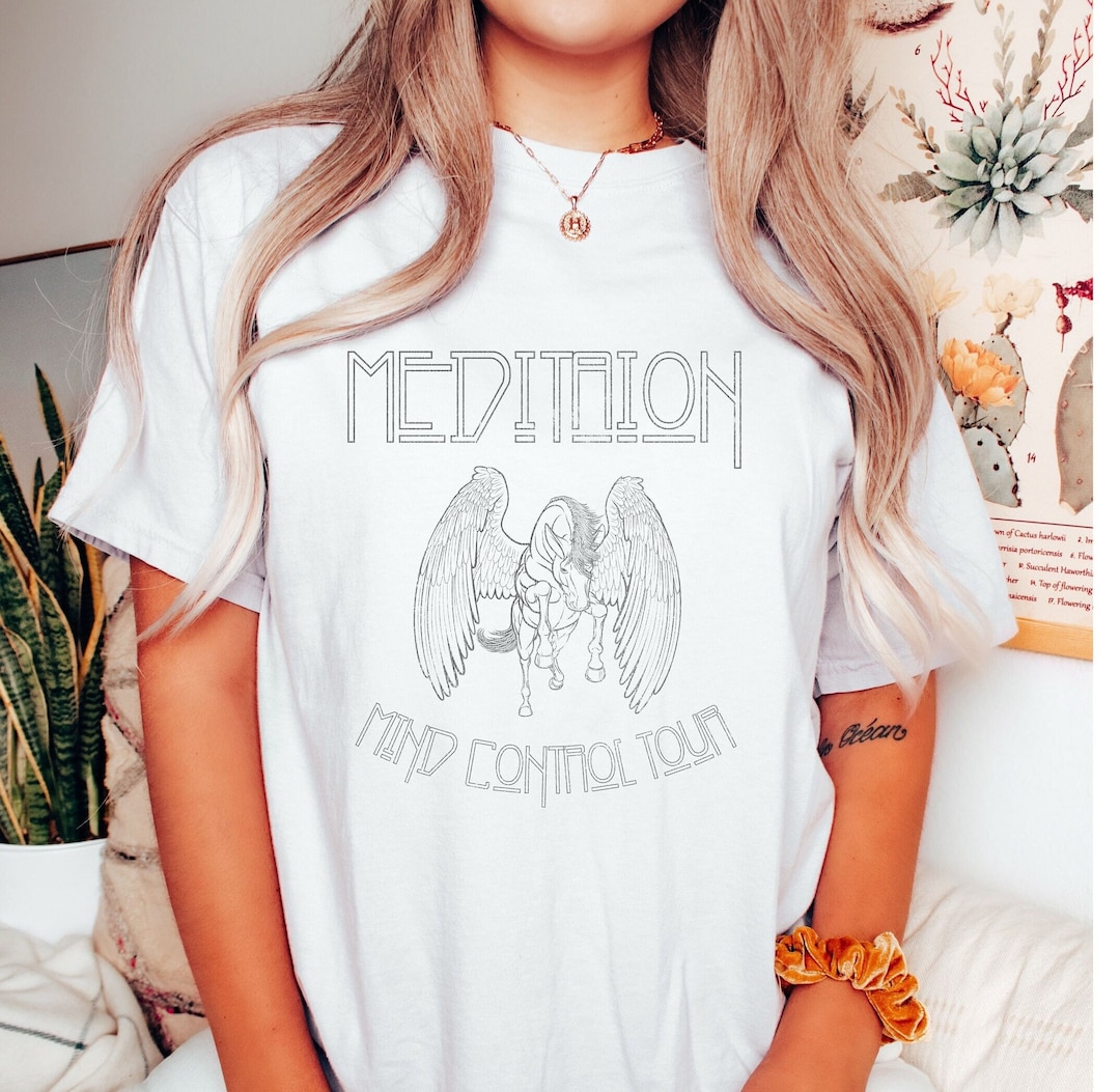 Meditation Shirt, Mental Health Shirts, Led Zeppelin Style, Comfort ...