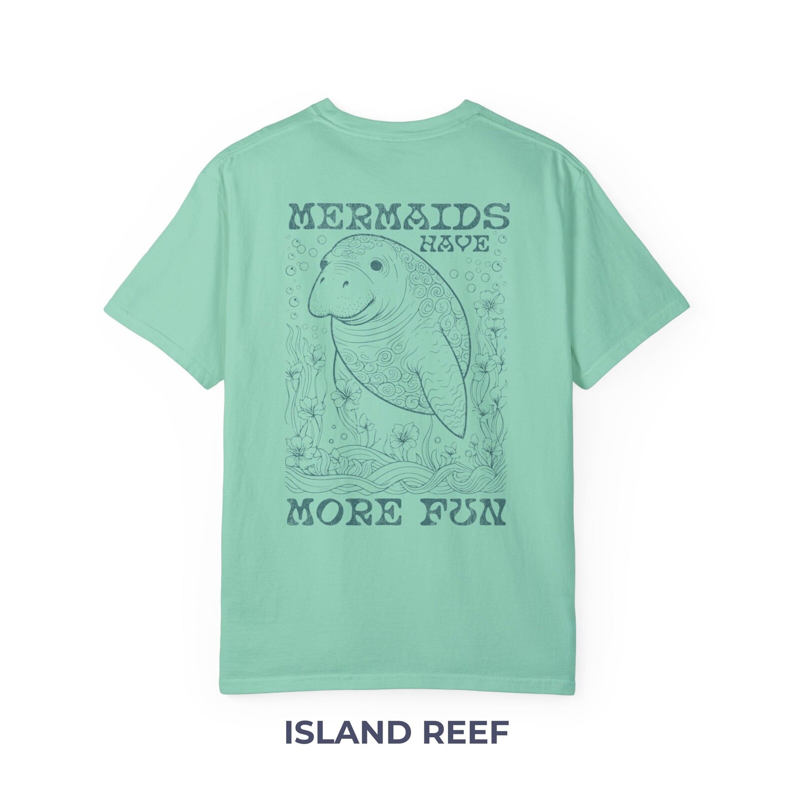 Manatee Shirt Mermaids Have More Fun Coconut Girl Shirt Save the Ocean ...