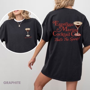 Espresso Martini Cocktail Club Shirt Old Money Aesthetic 2000s Clothing ...