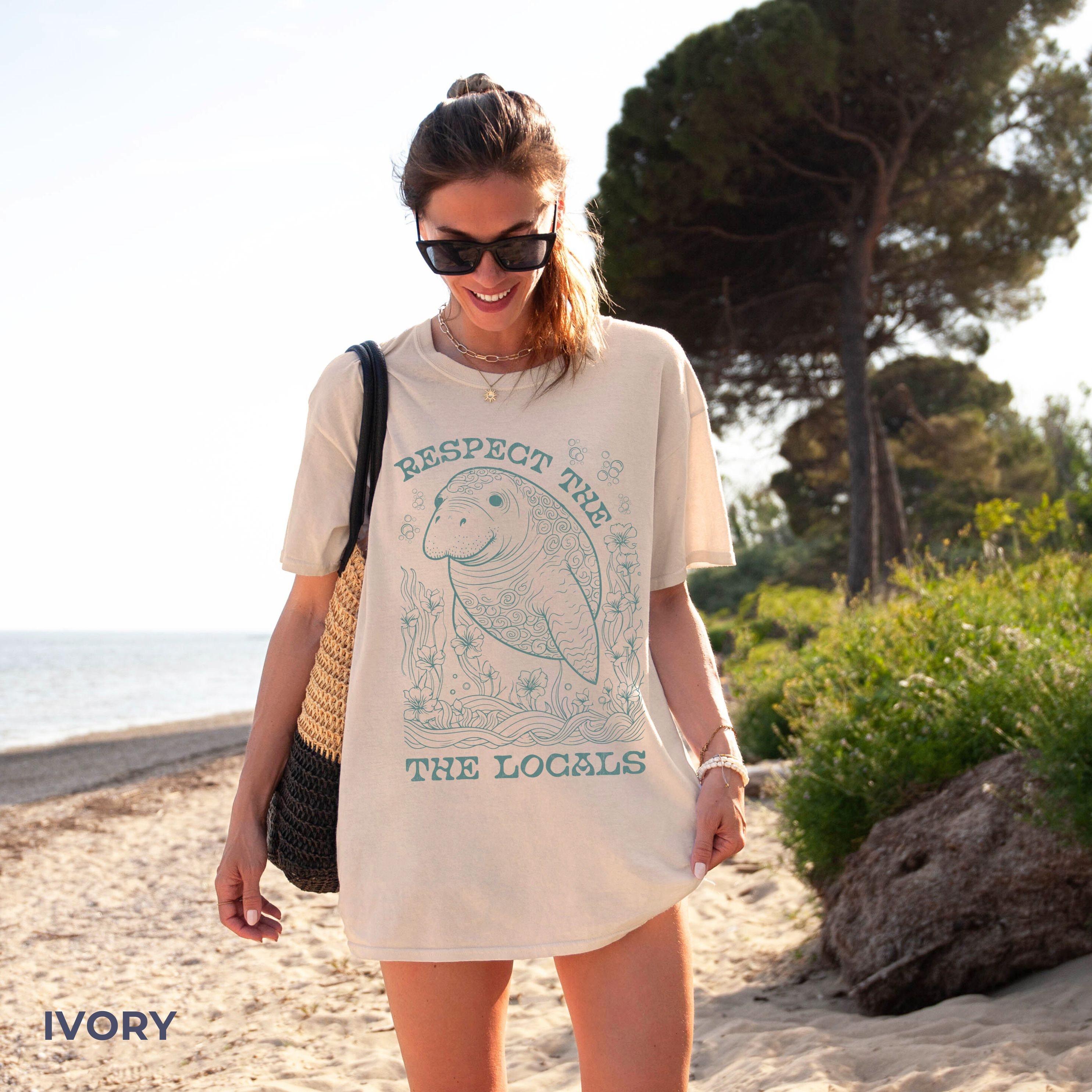 Manatee Shirt Respect the Locals Shirt Coconut Girl Shirt Save the ...