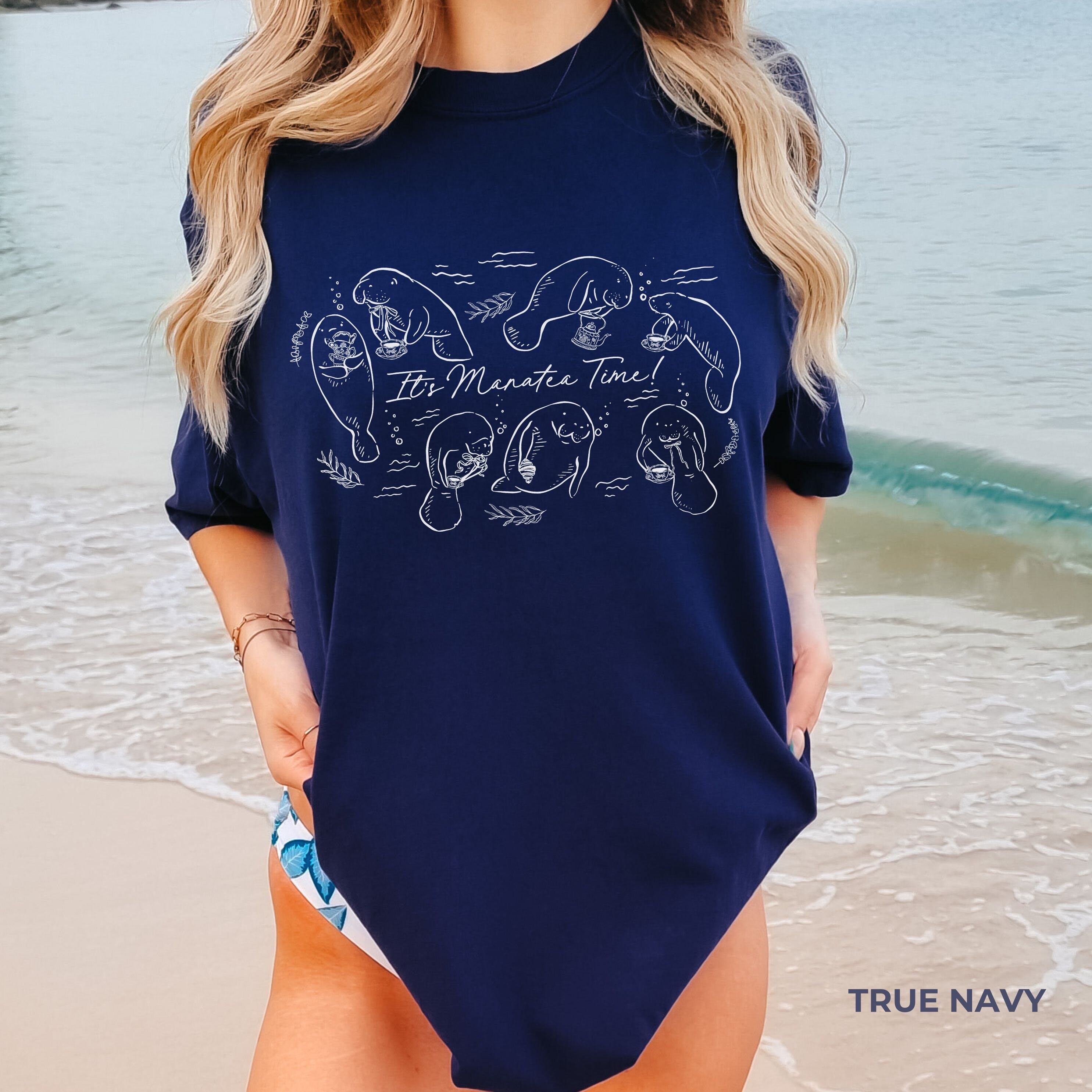 It's Manatea Time! Manatee Shirt Coconut Girl Shirt Coquette Clothes ...