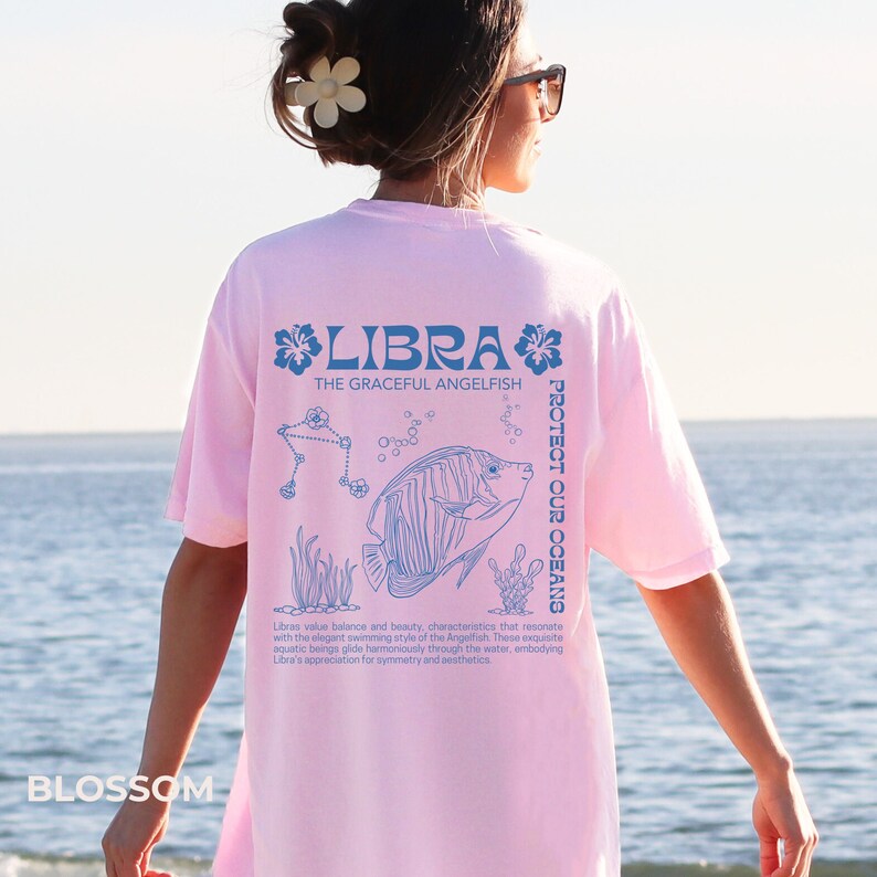 Libra Zodiac Shirt Ocean Animal Shirt Ocean Inspired Style Coconut Girl ...