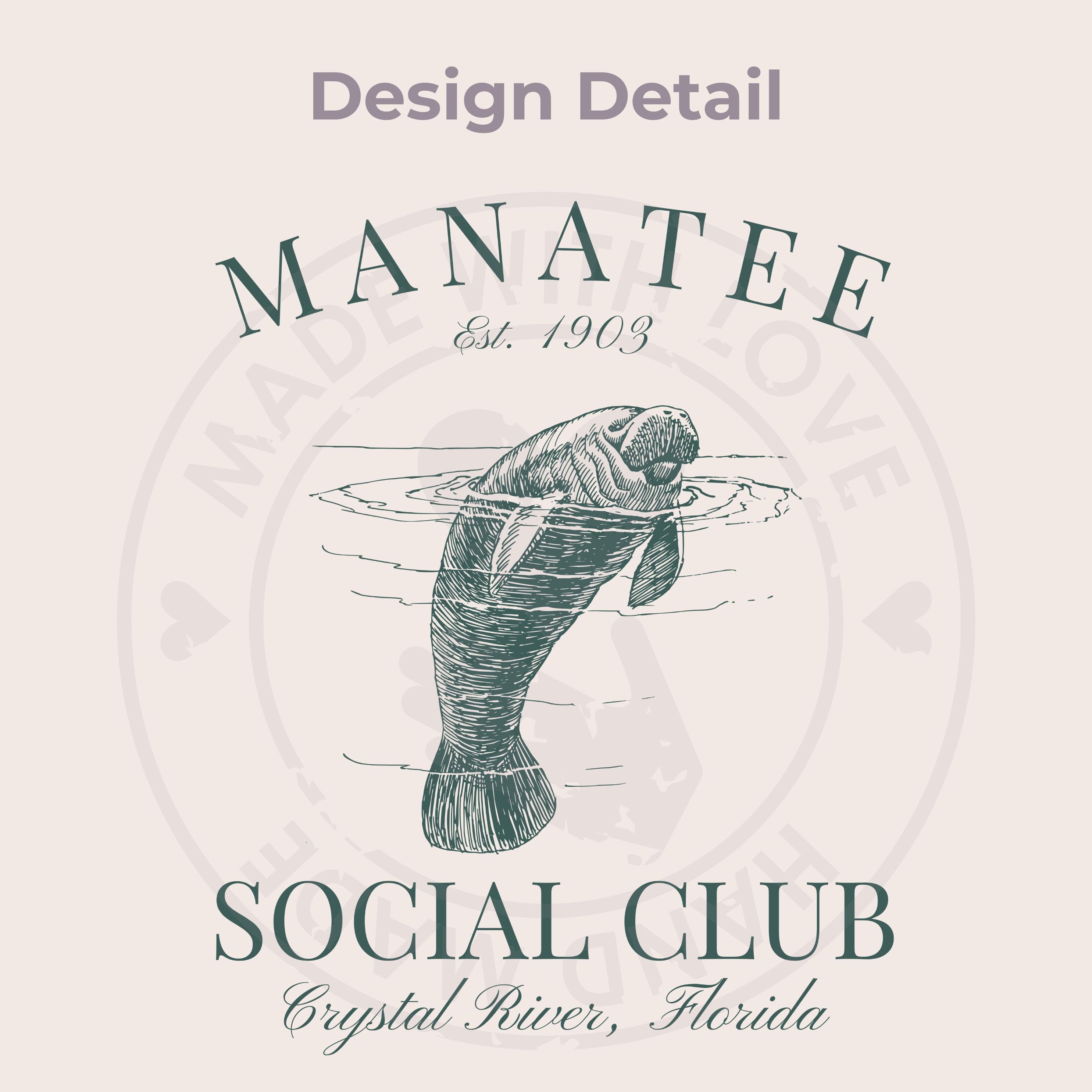 Manatee Shirt Social Club Ocean Inspired Style Ocean Animal Shirt Old ...