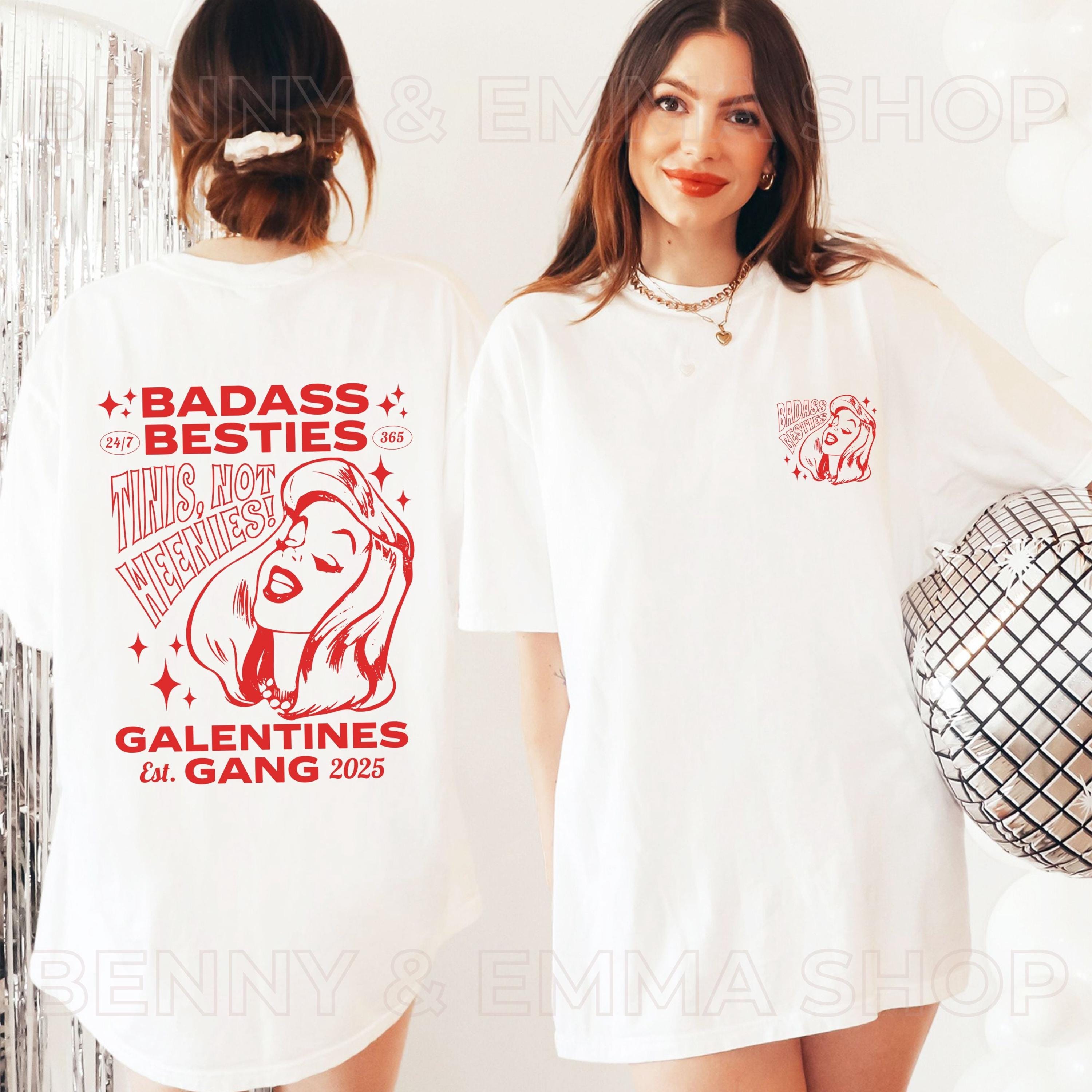 Galentine's Gang Shirt Badass Besties Anti Valentine's Day Shirt ...