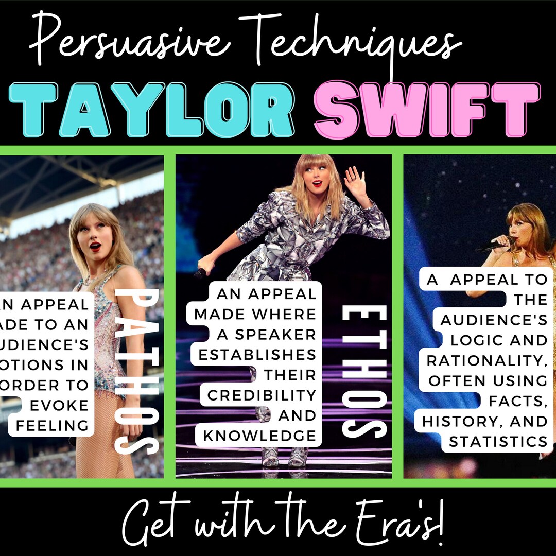 Taylor Swift - Persuasive Appeals Posters - ELA Secondary Decor ... Taylor Swift - Persuasive Appeals Posters - ELA Secondary Decor ...