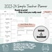 Printable Educator Planner 2023-24 - Simple, Clean, Large Print - PDF ...