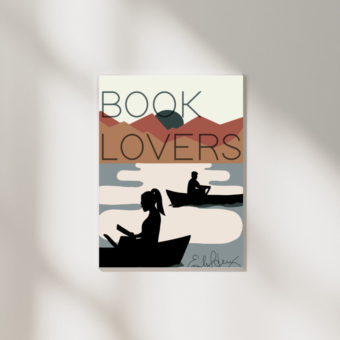 Book Lovers Poster Cover - Digital Book Wall Art - Booktok Novel Cover ...